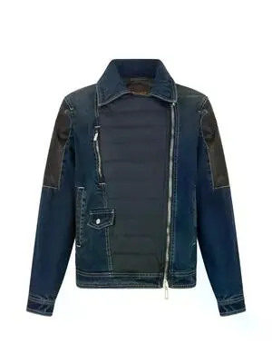MOORER Denim Insert Padded Jacket