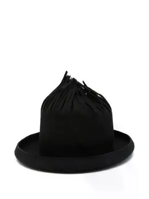 Yohji Yamamoto Fringed Hat - Black