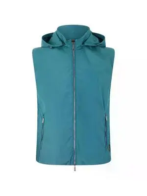 MOORER Hooded Zip Gilet