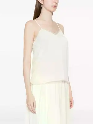 Fabiana Filippi V-neck Camisole Tank Top With Trim Detail
