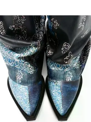 R13 Printed Boots