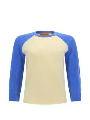 Guest In Residence Two-tone Long-sleeve Top