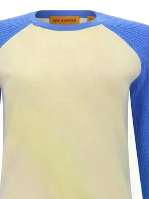 Guest In Residence Two-tone Long-sleeve Top