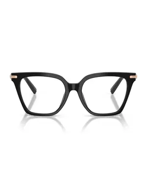 Tiffany & Co. Square Eyeglasses With Embellished Temples - Black