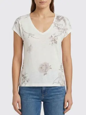 Avant Toi T-shirt With Floral Print - Brown