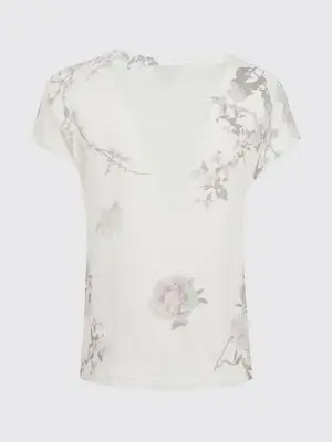 Avant Toi T-shirt With Floral Print - Brown
