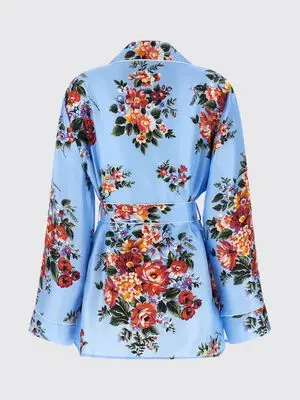 Dolce & Gabbana Floral Print Belted Shirt