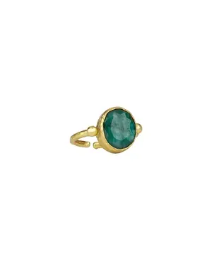 OTTOMAN HANDS Ottoman Hands Siena Cocktail Ring Emerald