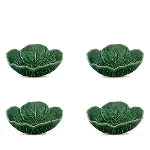 BORDALLO PINHEIRO Small Cabbage Bowl, Set Of 4 - Green