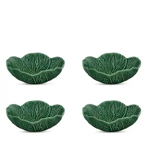 BORDALLO PINHEIRO Medium Cabbage Bowl, Set Of 4 - Green