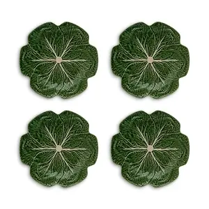 BORDALLO PINHEIRO Cabbage Dinner Plate, Set Of 4 - Green