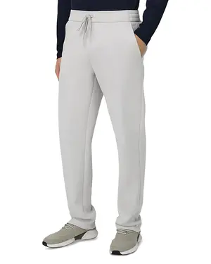 Boggi Milano Lightweight Cotton Blend Scuba Pants - Ice