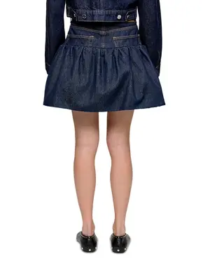 GANNI Denim Bubble Skirt - Rinse