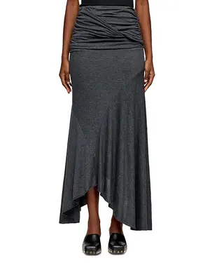 GANNI Draped Long Skirt - Phantom