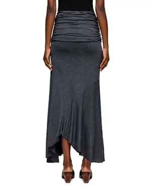 GANNI Draped Long Skirt - Phantom