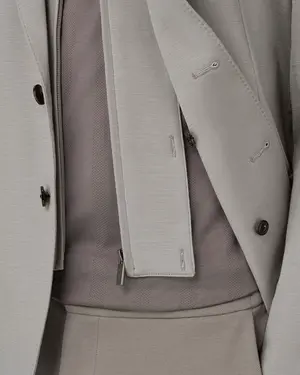 Boggi Milano Wool Sweatshirt Jacket - Grey