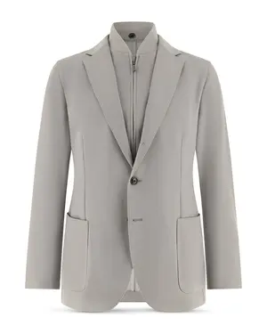 Boggi Milano Wool Sweatshirt Jacket - Grey