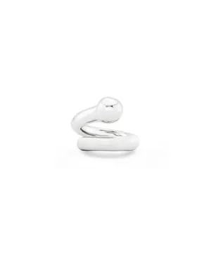 UNODE50 Nail Swirl Ring - Silver
