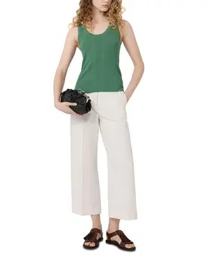 Max Mara Cropped Trousers - Ecru