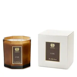 ANTICA FARMACISTA Cask Scented 3 Wick Candle - Rust/copper