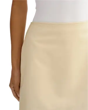 LAMARQUE Leather Mini Skirt - Butter