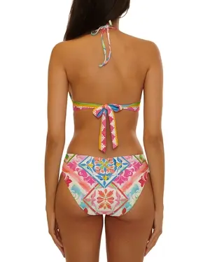 BECCA By Rebecca Virtue Mijas Mira Halter Bikini Top - Multi