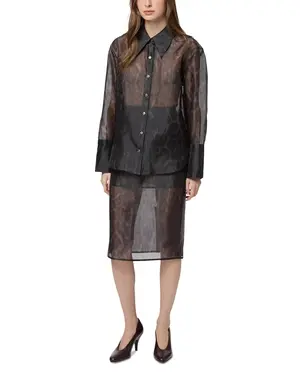 Apparis Tyra Organza Leopard Shirt