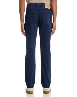 Boglioli Cotton & Tencel Slim Fit Five Pocket Pants - Navy