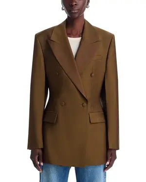 RÓHE Grain Leather Jacket - Brown