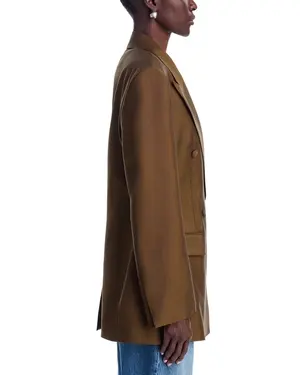 RÓHE Grain Leather Jacket - Brown