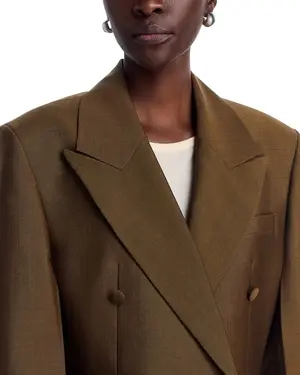 RÓHE Grain Leather Jacket - Brown