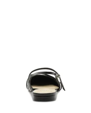 ALEXANDRE BIRMAN Raffia Slingback Flats