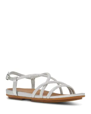 Fitflop Silver Tone Sandals For Women
