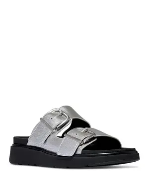 Fitflop Gen-ff Two Bar Leather Slide Sandals