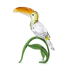 SWAROVSKI Idyllia Collection Toucan Crystal Figurine - White