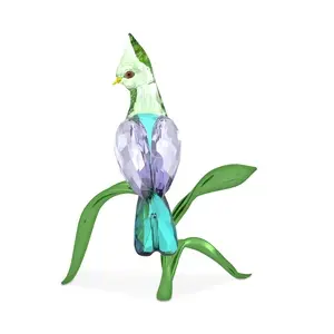 SWAROVSKI Idyllia Collection Green Turaco Crystal Figurine