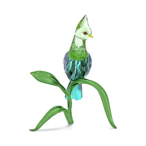 SWAROVSKI Idyllia Collection Green Turaco Crystal Figurine