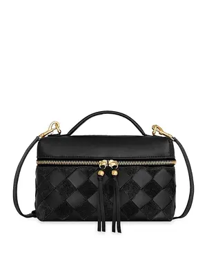 Rebecca Minkoff Woven Leather Train Case