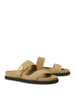Tory Burch Romy Sport Slides - Butterscotch