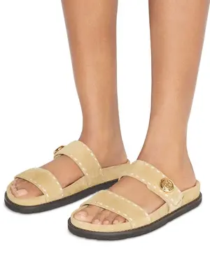 Tory Burch Romy Sport Slides - Butterscotch