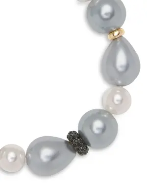 Ramy Brook Riya Pave Bead & Imitation Stretch Bracelet
