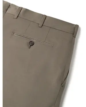 Zegna Centoventimila Cotton & Wool Pants - Medium Brown