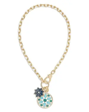 Ramy Brook Mixed Stone Flower Pendant Necklace