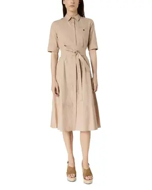 Gerard Darel Rana Belted Shirtdress