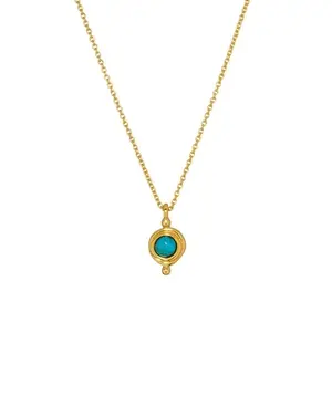 OTTOMAN HANDS Birthstone Pendant Necklace - December