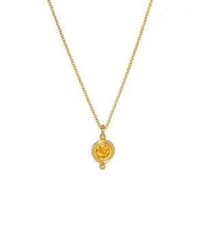 OTTOMAN HANDS Birthstone Pendant Necklace - November