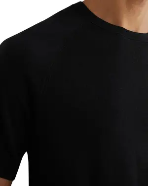 REISS Raglan Merino Wool T-shirt Sweater