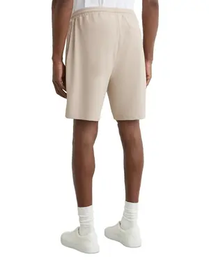 REISS Textured Drawstring Shorts - Stone