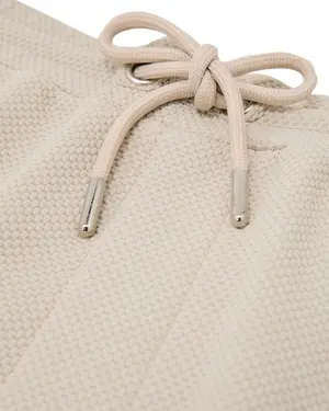 REISS Textured Drawstring Shorts - Stone