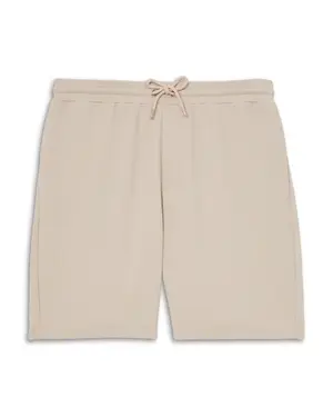 REISS Textured Drawstring Shorts - Stone